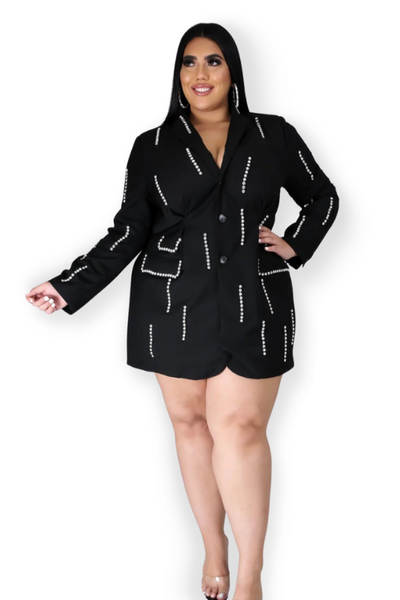 Reigning Gemstones Blazer Dress – ICONIC7